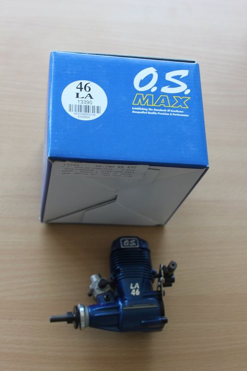 Modellmotor O.S. Max 46 LA mit Schalldämpfer No. 13390 (Neu und originalverpackt) in Grosswangen ...