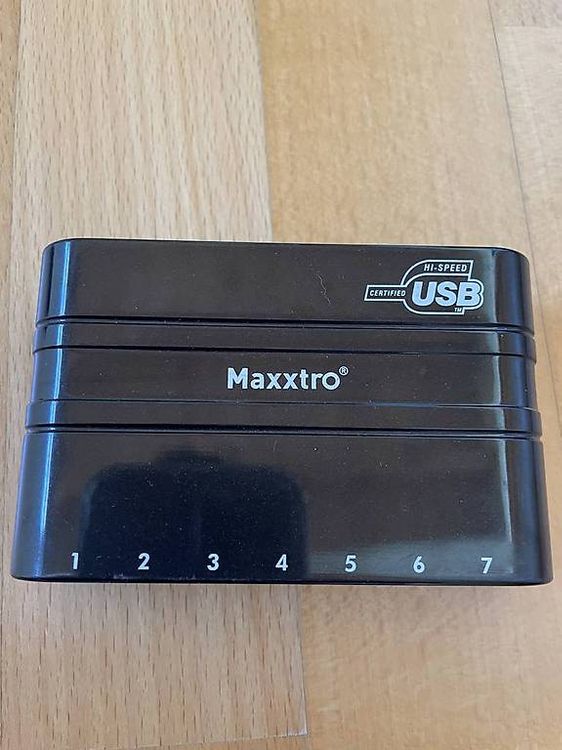 Hub USB 7 ports MaxxTro, idéal bureau, occasion! (Gebraucht) in ...