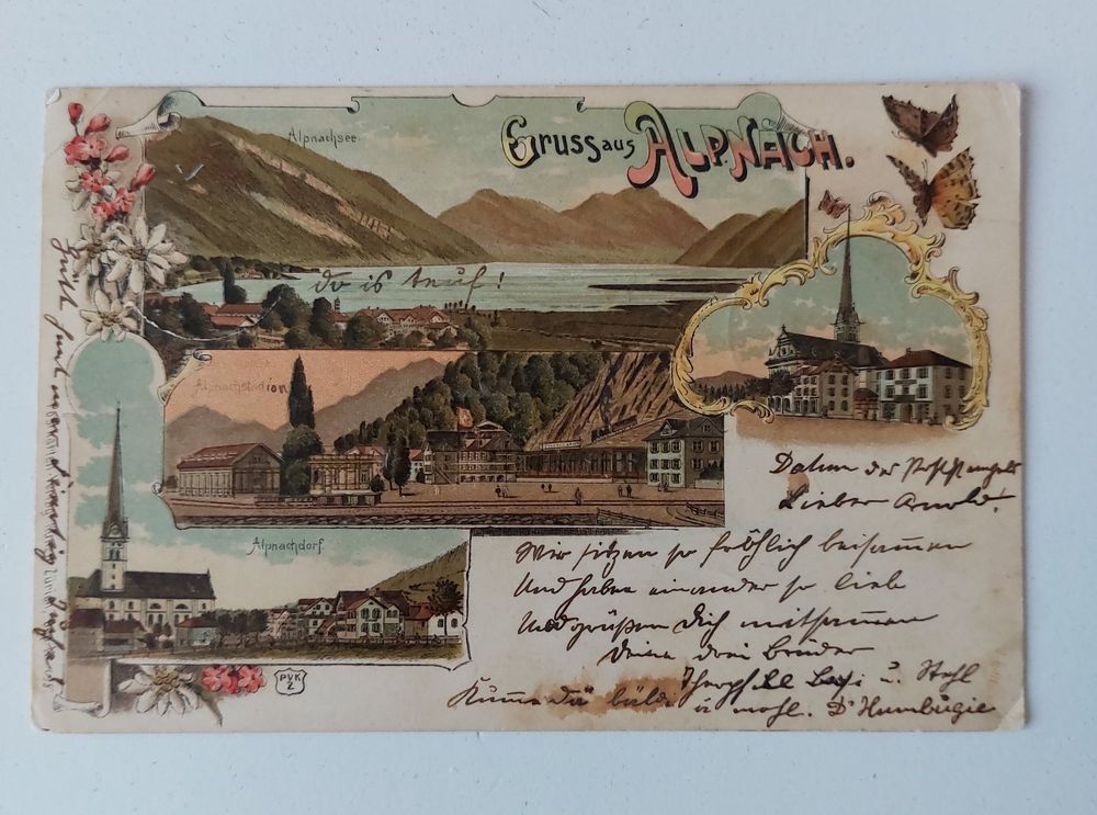 Ansichtskarte Litho Gruss aus Alpnach AK | Kaufen auf Ricardo