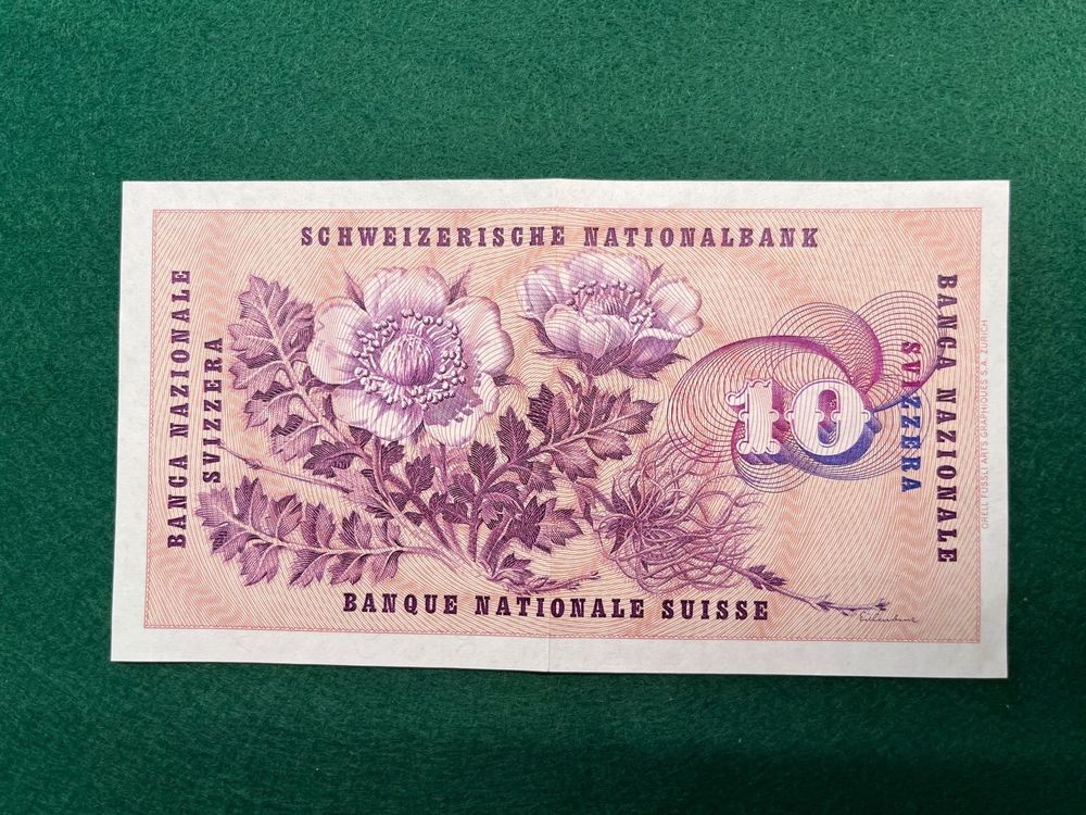 Alte Schweizer 10er Note von 1965. Guter Zustand | Kaufen auf Ricardo