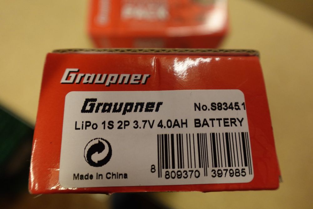 2x Graupner Powerpack Lipo 1s2p 4000mAh 3.7V neu ab 1.- (Neu und originalverpackt) in Altstätten ...