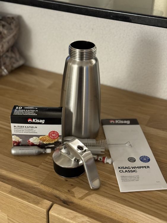 Kisag Whipper Classic, Sahnespender, neuwertig (Gebraucht) in Dintikon für CHF 36 – mit ...