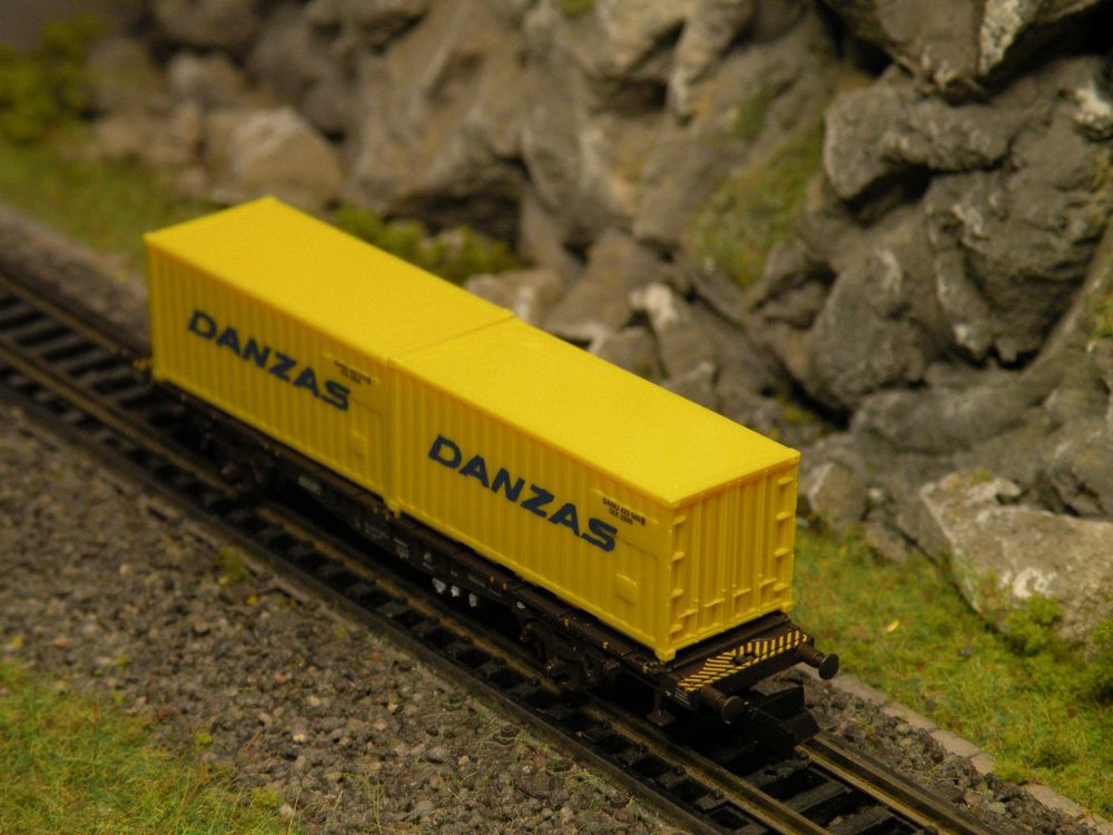 Trix Minitrix 15609 Containerwagen Danzas - Top Zustand! (Gebraucht) in ...