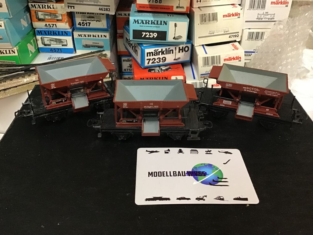 3x Märklin Selbstentladewagen H0 46282 DB Cargo OVP (Gebraucht) in ...