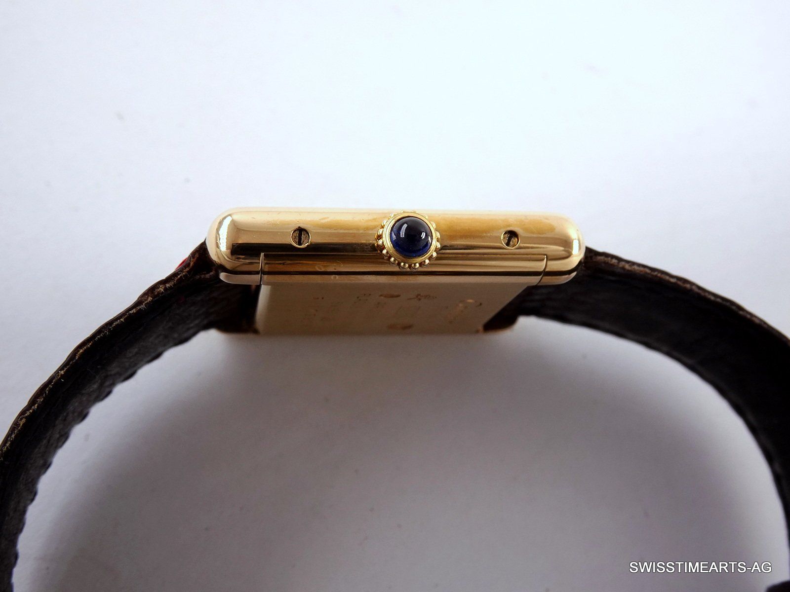 CARTIER PARIS TANK HANDAUFZUG VERMEIL 925 TRICOLOR DAMENUHR (Gebraucht ...