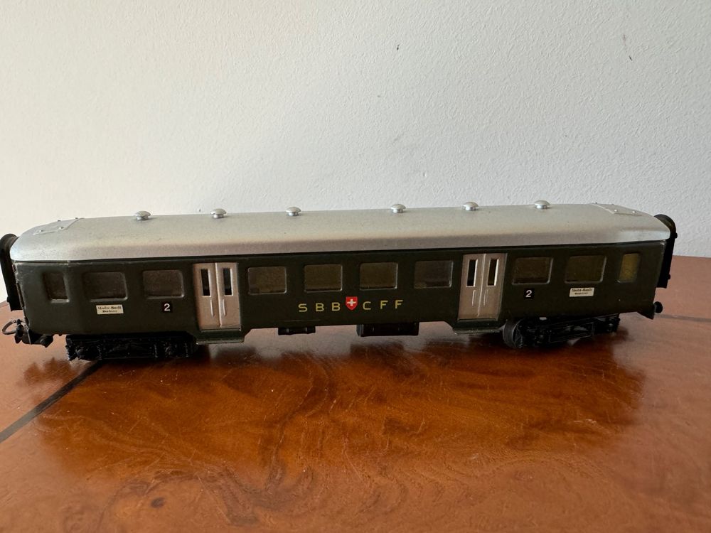 Märklin - SBB-CFF Personenwagen, 2. Klasse, grün, H0, Blech (Gebraucht) in Winterthur für CHF 16 ...