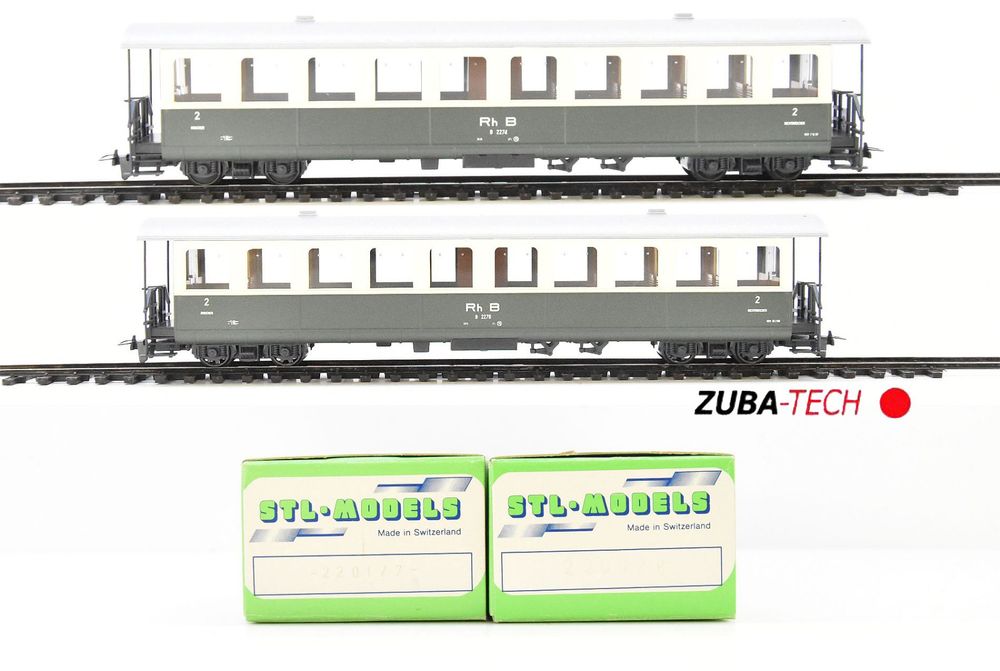 STL-Models 2x Plattformwagen RhB Spur H0m GS mit OVP | Kaufen auf Ricardo