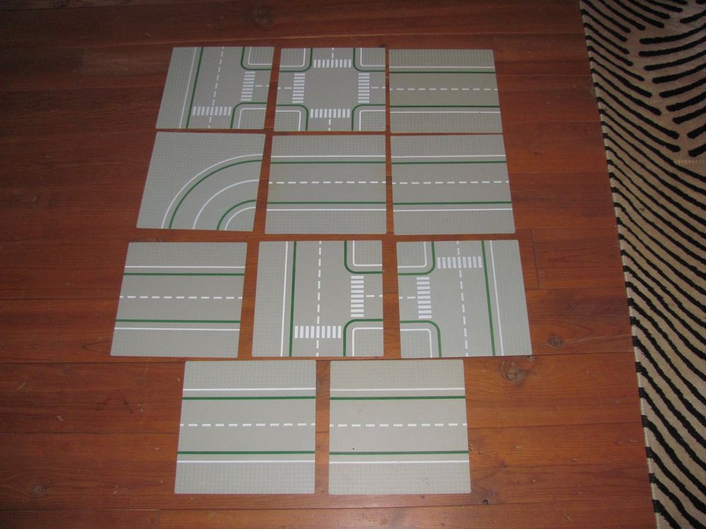 11x Lego City Legoland Strassen Strassenplatten grau | Kaufen auf Ricardo