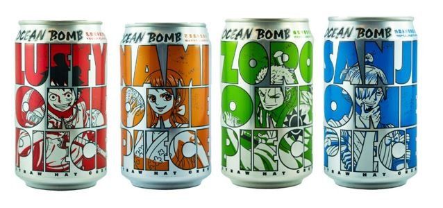 One Piece TCG collector 4 x Ocean Bomb can Dosen canettes (Neu und ...