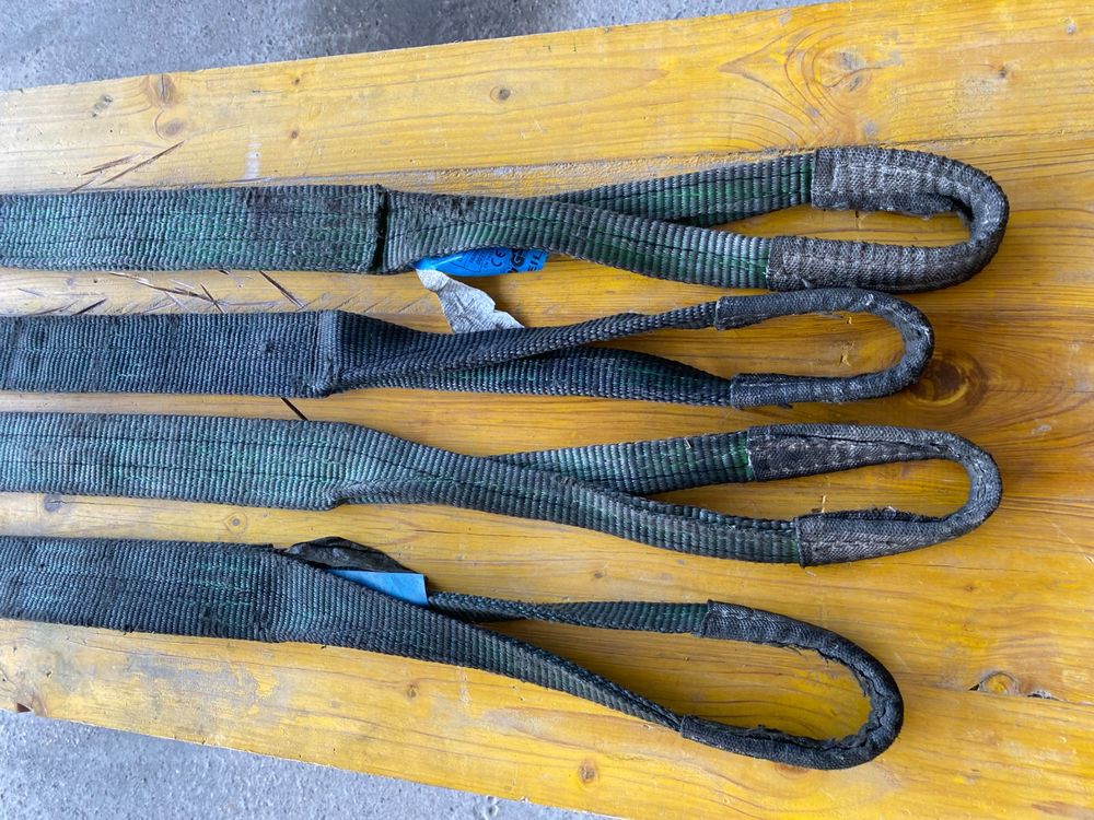 4 Stk. Hebegurte Span Set WLL 2 t / 2 Meter / grün (IV) (Gebraucht) in Worben für CHF 1 – mit ...