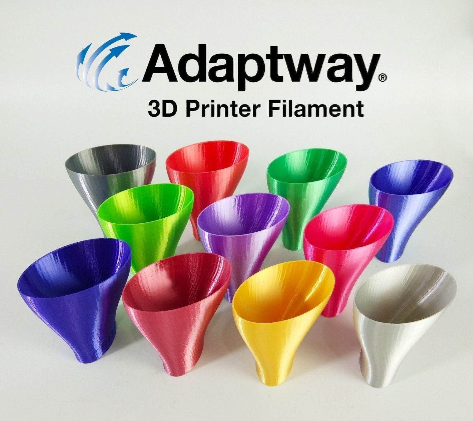 PLA Glow in the Dark 1.75 mm, 2 x 1 kg =2 kg Filament, gelb (Neu und ...