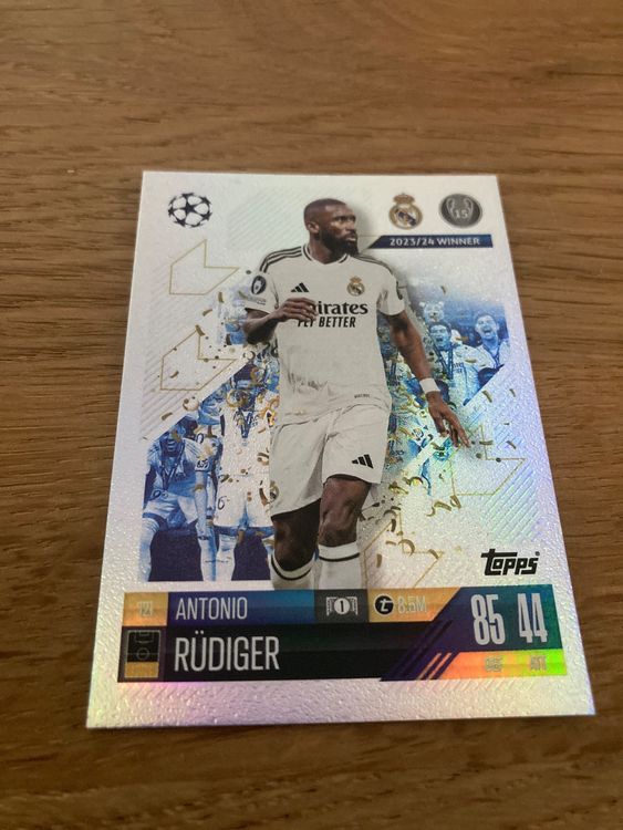 Topps Rüdiger UCL 23/24 Winner Real Madrid 85/44 Karte (Gebraucht) in ...
