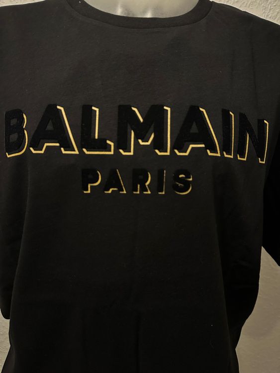 Balmain Logo-Patch T-Shirt schwarz NEW Season in Gr.S NEU (Neu und ...