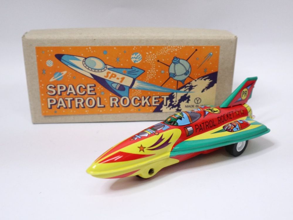 Blech Rakete Space Patrol Rocket made in Japan Friktion | Kaufen auf ...