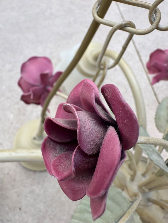 🟢 lustre vintage Shabby chic Romantisch Kronleuchter Blumen (Gebraucht ...