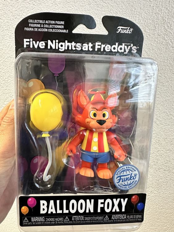 Five nights at Freddys, Balloon Foxy Figur (Neu und originalverpackt ...