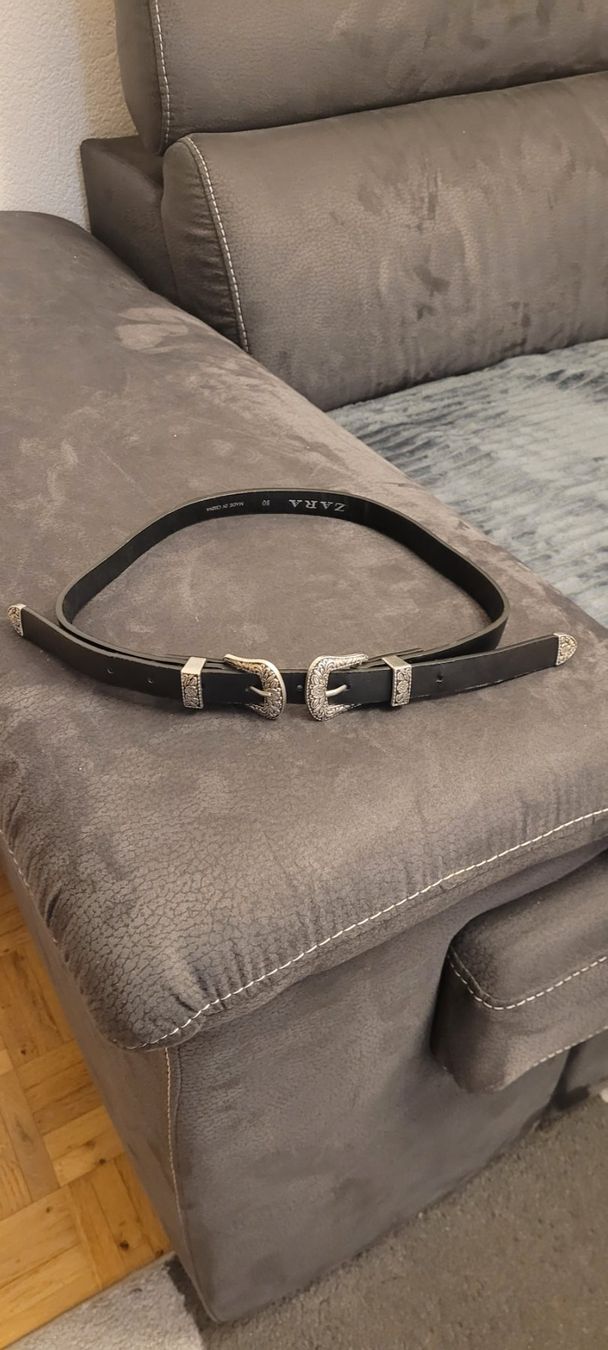 Ceinture Zara Élégante avec Détails Dorés - Taille M/ 80 (Neuf (Voir ...