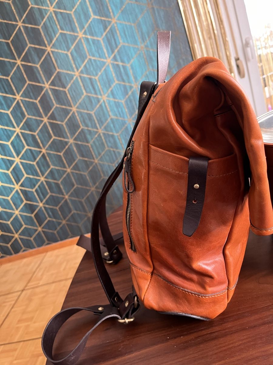 Hochwertiger Lederrucksack Conte di Cavour – Made in Italy – (Neu ...