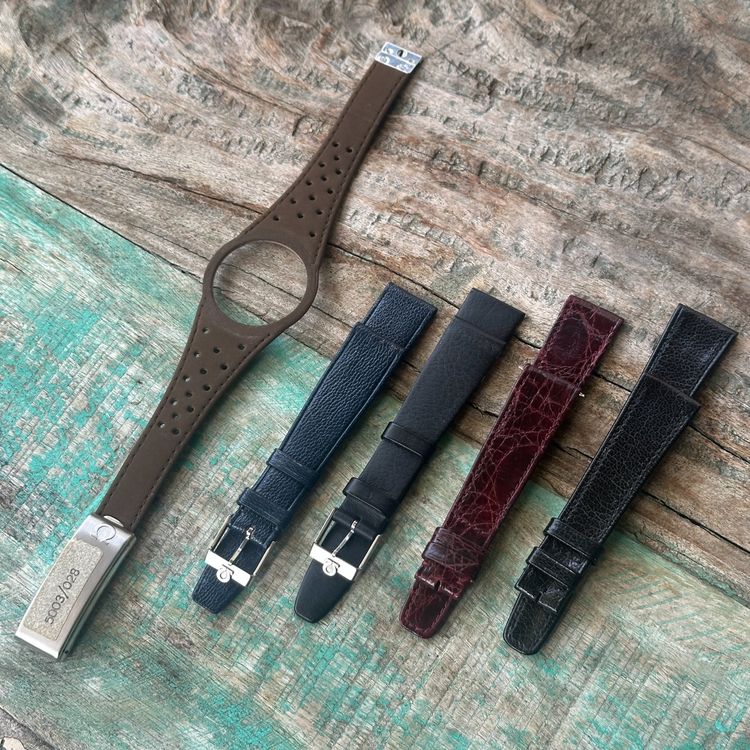 Vintage OMEGA straps 18mm, 19mm, steel buckles, Dynamic | Kaufen auf ...