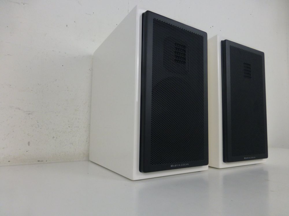 Paar Martin Logan Motion 15 Regallautsprecher Glanz Weiss (Gebraucht ...
