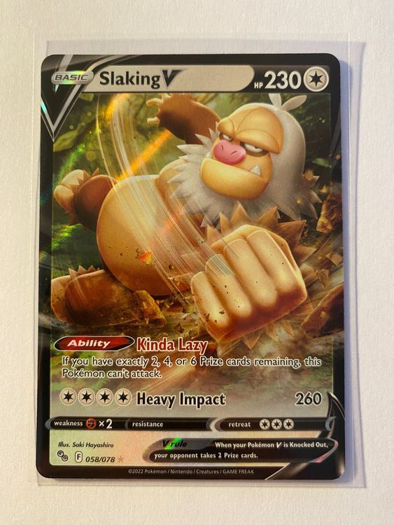 Pokemon Slaking V 058/078 Pokemon Go EN | Kaufen auf Ricardo