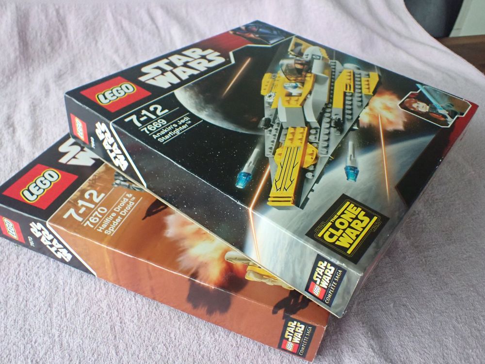 zwei ältere Lego STAR WARS Original Karton 7669 und 7670 (Gebraucht) in ...