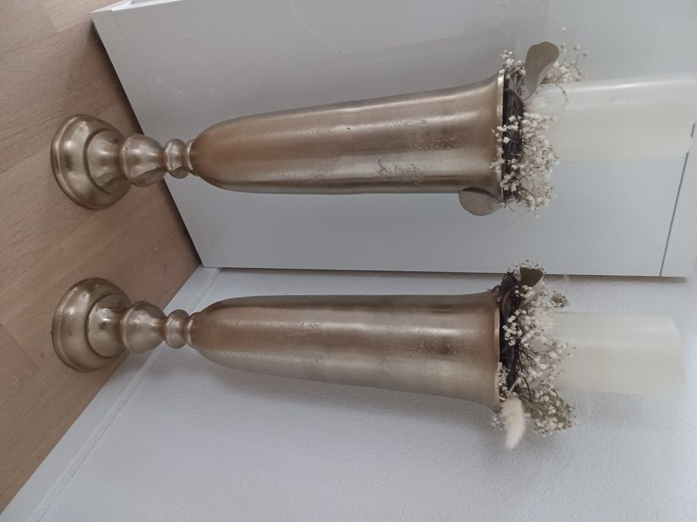 2x Amphoren inkl.deko +LED Kerzen | Kaufen auf Ricardo