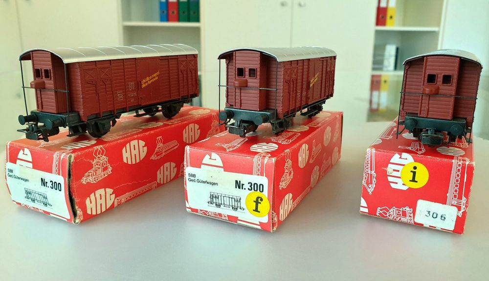 HAG nr. 300, 3 wagons marchandises anciens | Kaufen auf Ricardo