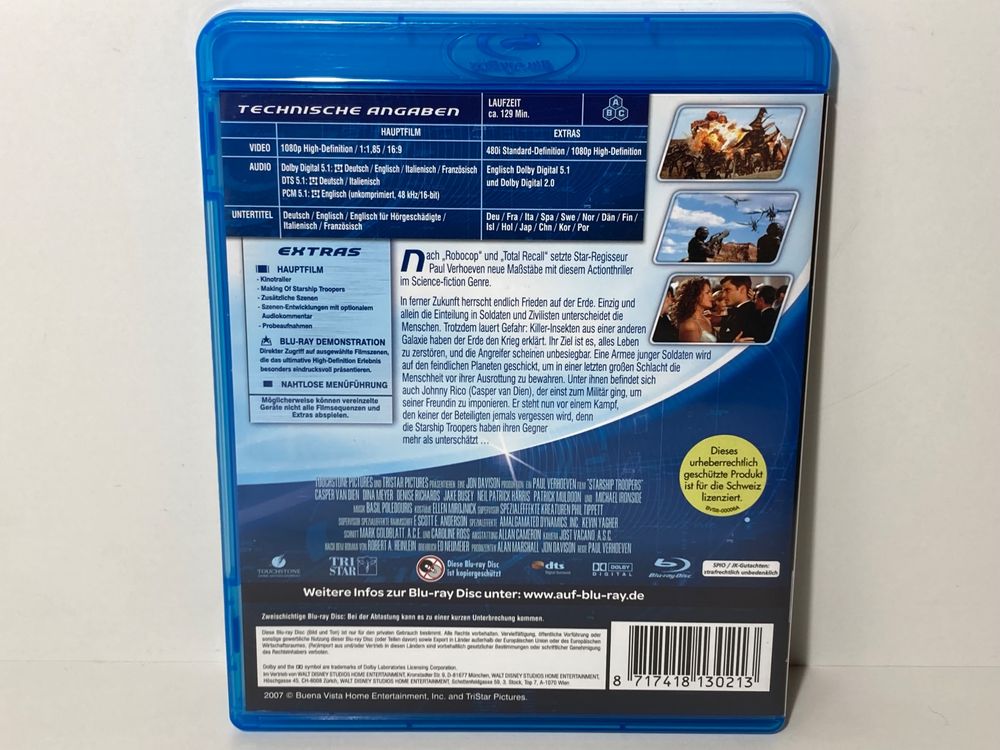 Starship Troopers Blu Ray Uncut (Gebraucht) in Wilderswil für CHF 13.9 – mit Lieferung auf ...