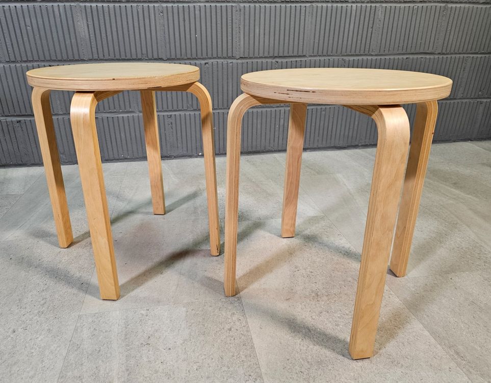 2 IKEA Frosta Stool Hocker, Stapelhocker Design Alvar Aalto (Gebraucht) in Nottwil für CHF 85 ...