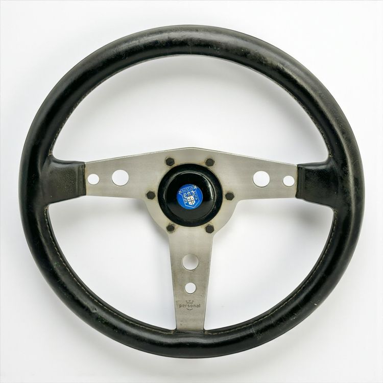 Volant ancien cuir PERSONAL Collaudo Italie pour AUSTIN 1972 (D ...