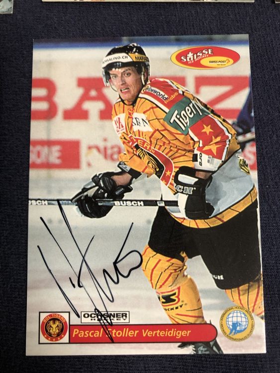 Pascal Stoller SCL Tiger Hockey Card signiert | Kaufen auf Ricardo