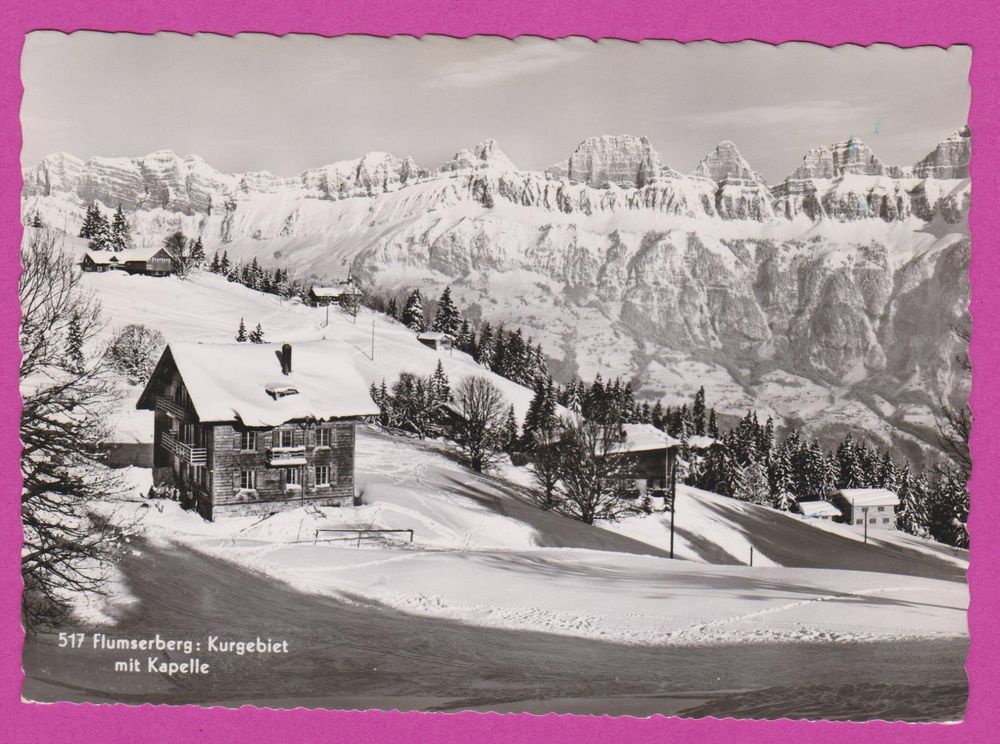 Flumserberg : alte Ansichtskarte von 1955 | Kaufen auf Ricardo