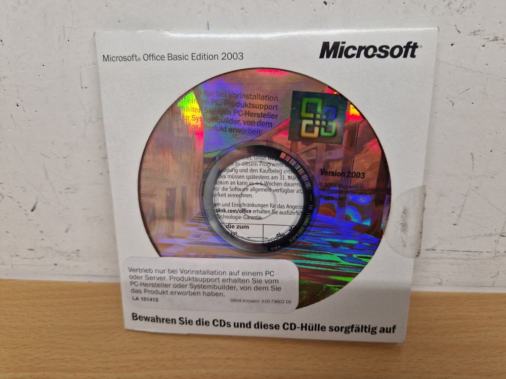 Microsoft Office Basic Edition 2003 (Gebraucht) in Sitterdorf für CHF 7 ...
