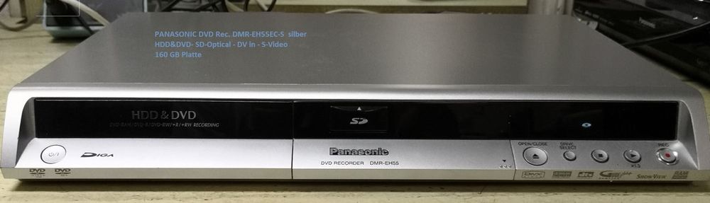 PANASONIC-DVD RECORDER- DMR-EH55 Silber | Acheter sur Ricardo