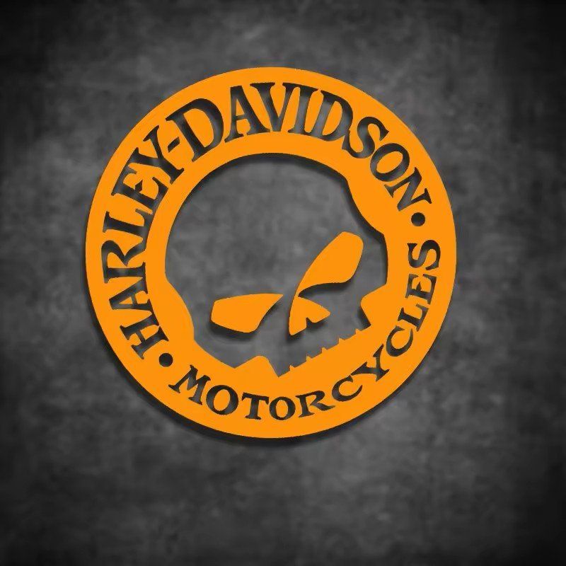 Autocollant Harley Davidson Orange J196 (Neuf avec emballage d'origine ...