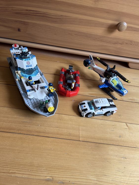 LEGO Polizei Set Schiff, Helikopter, Auto | Kaufen auf Ricardo