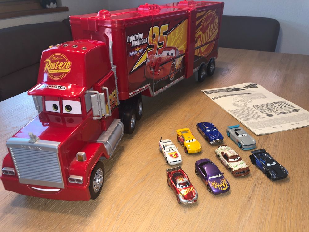Disney Pixar Cars Mack Mega Rennstrecke Transformer(Mattel) (Gebraucht ...