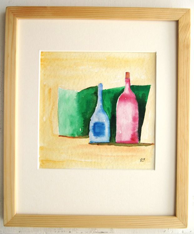 Aquarell: Flaschen (Neu (gemäss Beschreibung)) in Fribourg für CHF 30 – mit Lieferung auf ...