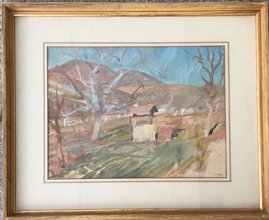 Alte Landschaft Aquarell unl sig | Kaufen auf Ricardo
