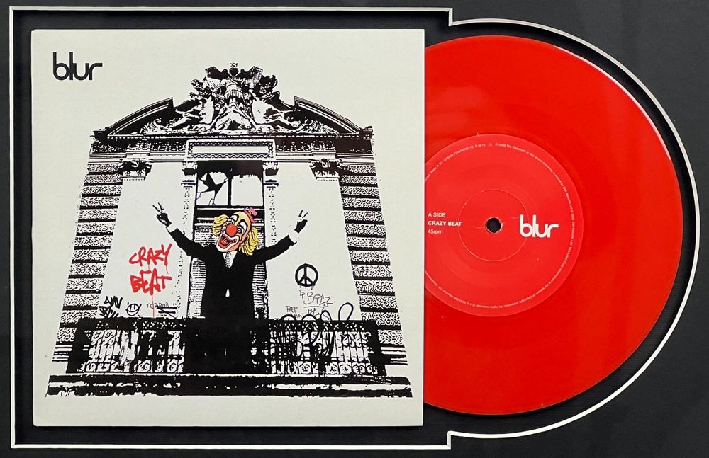 BANKSY Set : Record BLUR - Crazy Beat + Sticker BNK /5Y 020 | Kaufen auf Ricardo