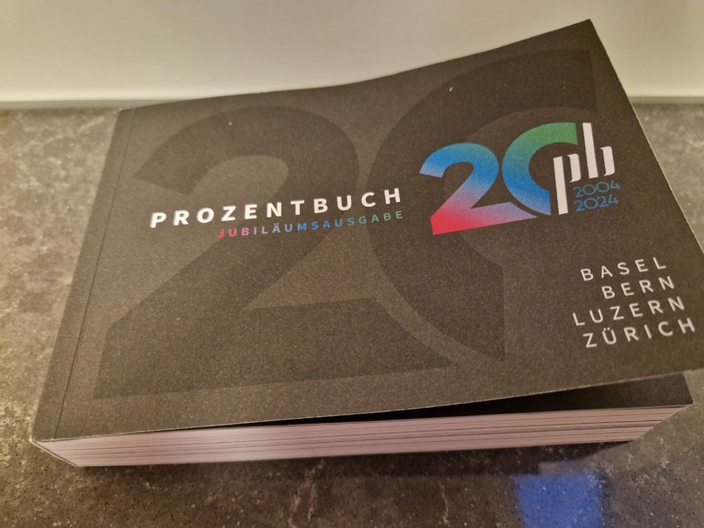 Prozentbuch 20 Jahre Jubiläumsausgabe (limitierte Auflage) (Neu und originalverpackt) in ...