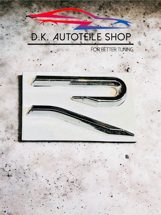 VW R Racing Schriftzug, Emblem, Logo 3D Metall Neu in Chrom (Neu und ...