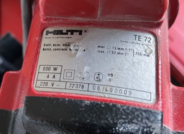HILTI TE 72 mit Koffer (Gebraucht) in für CHF 105 – nur Abholung auf ...