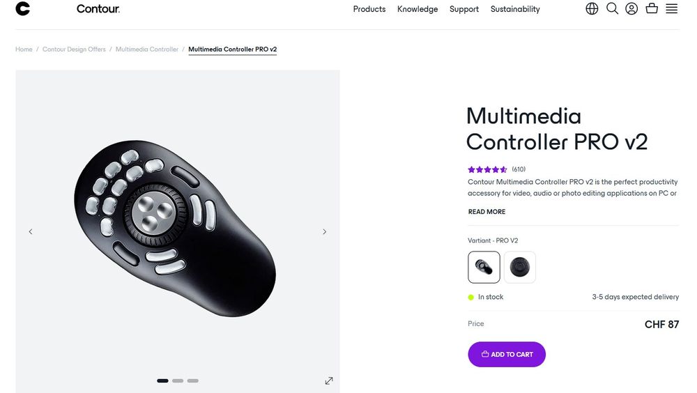 Multimedia Controller Contour shuttlePRO 2 loupedeck tourbox (Gebraucht ...