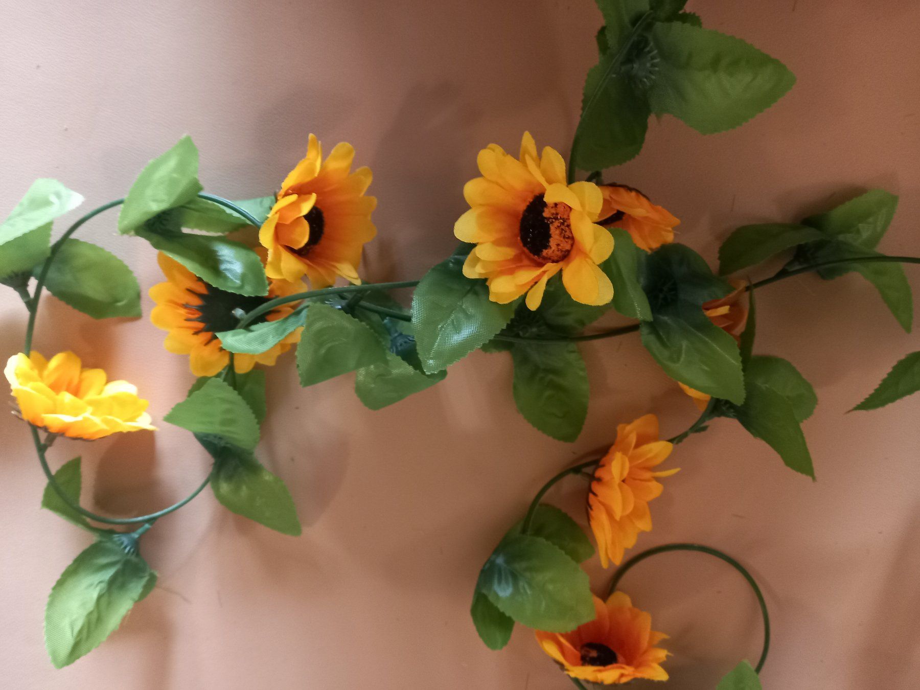 26m Girlande künstlichen Sonnenblumen - Guirlande tournesol (Neuf (Voir ...