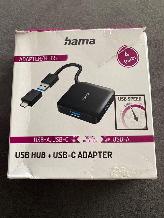 HAMA USB Hub + USB-C Adapter (Neu und originalverpackt) in Horgen für ...