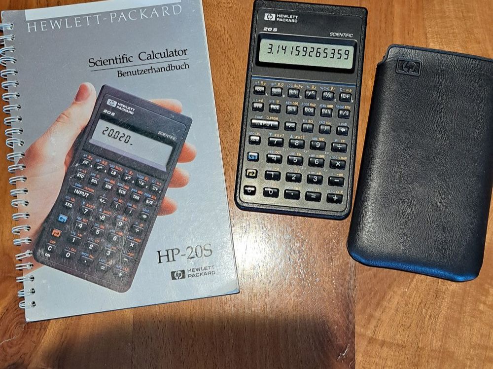 HP-20S Scientific Calculator Taschenrechner mit Handbuch (Gebraucht) in ...