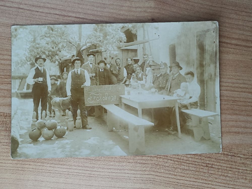 Echt Photo Karte / Kegel Club Felsberg GR 1913 (Gebraucht) in Brugg AG ...