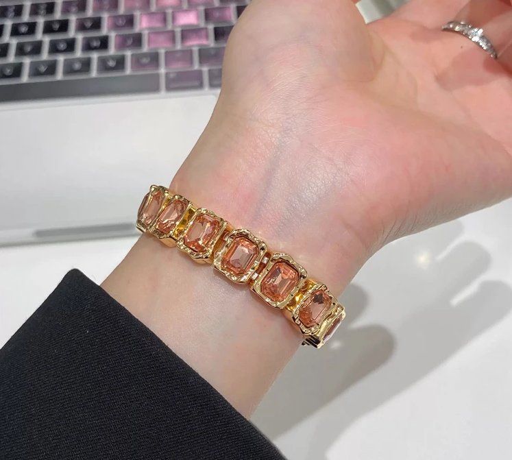 Elastisches Strassarmband für Apple Watch 5 6 7 8 9 10 (Neu und ...